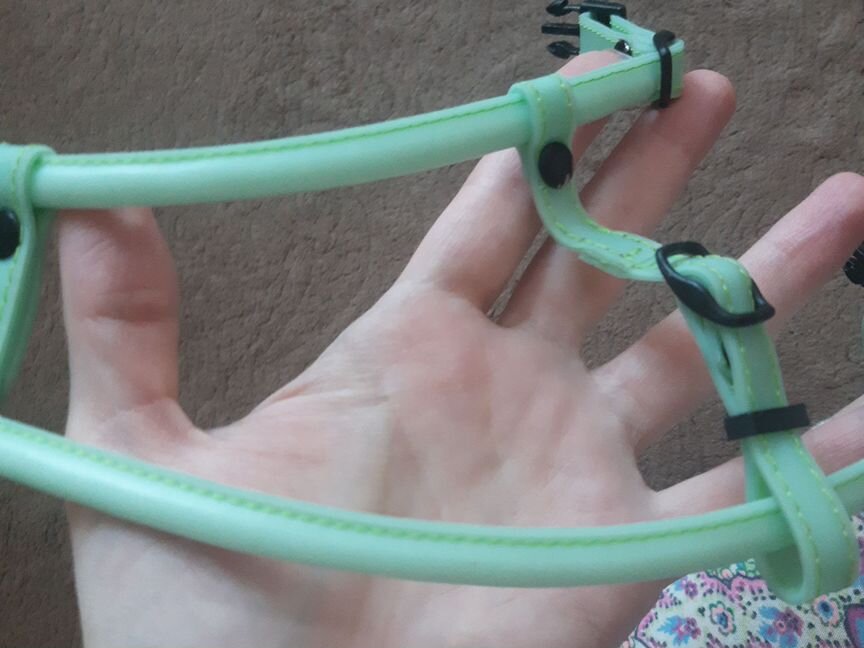 Шлейка круглая для щенка шпица/мальтезе XS