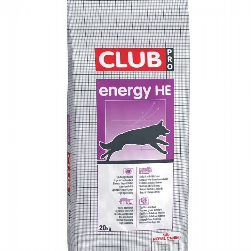 Royal canin energy HE 20 кг