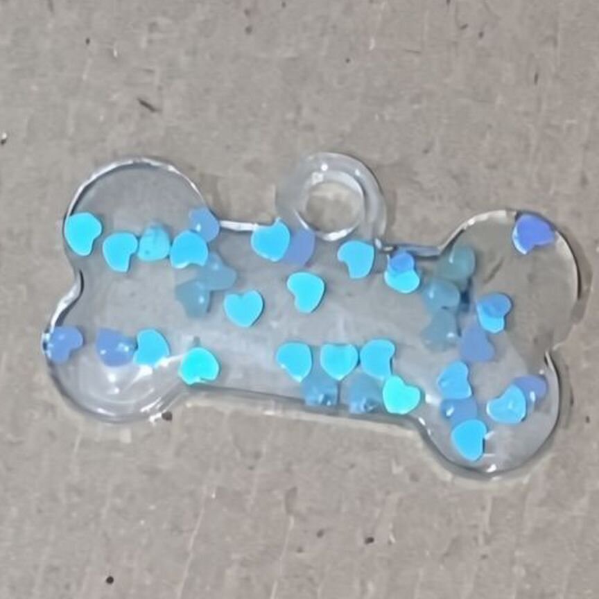 Адресник для собак/кошек из эпоксидной смолы