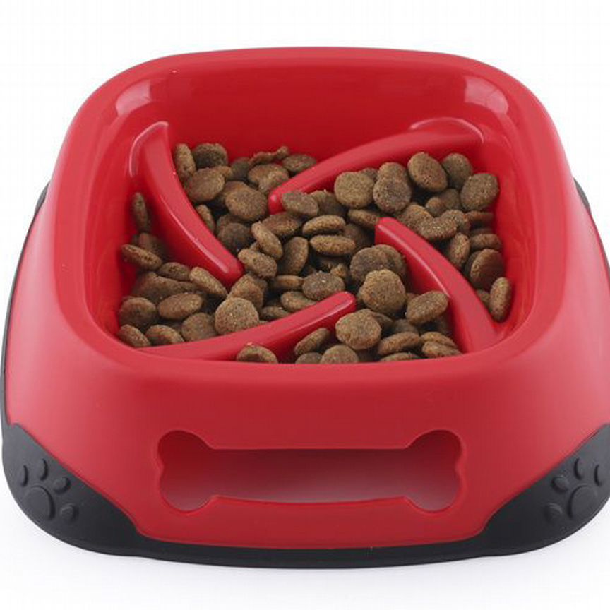 Nunbell миска для собак интерактивная с нескользящ