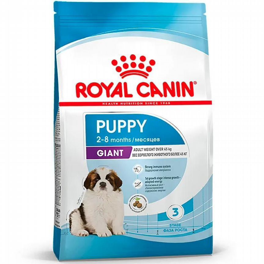 Корм для собак royal canin giant puppy