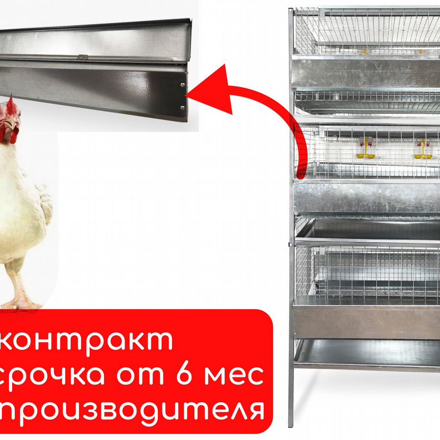 Клетка для бройлеров до 45 голов комфорт