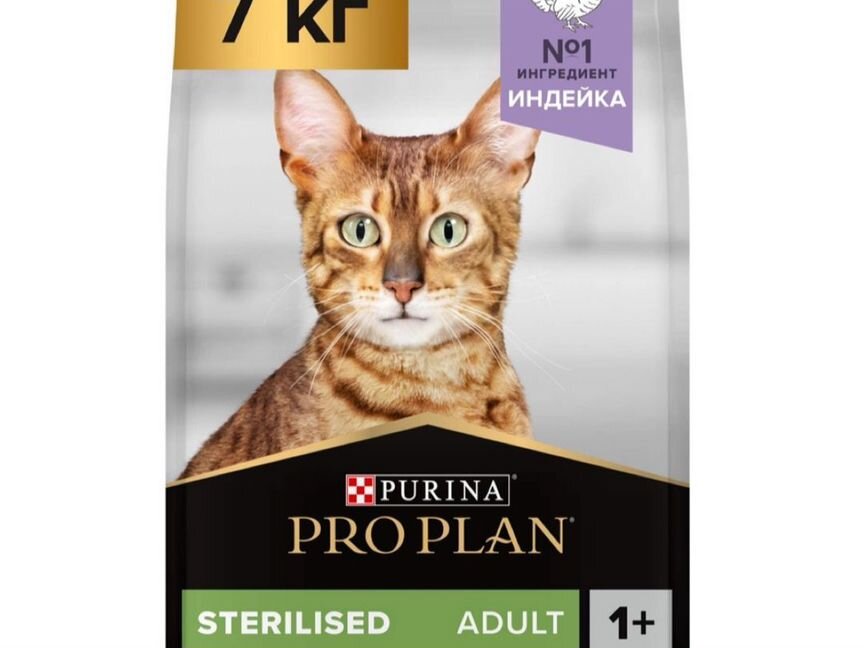 PRO plan Sterilised Optirenal, индейка, 7 кг