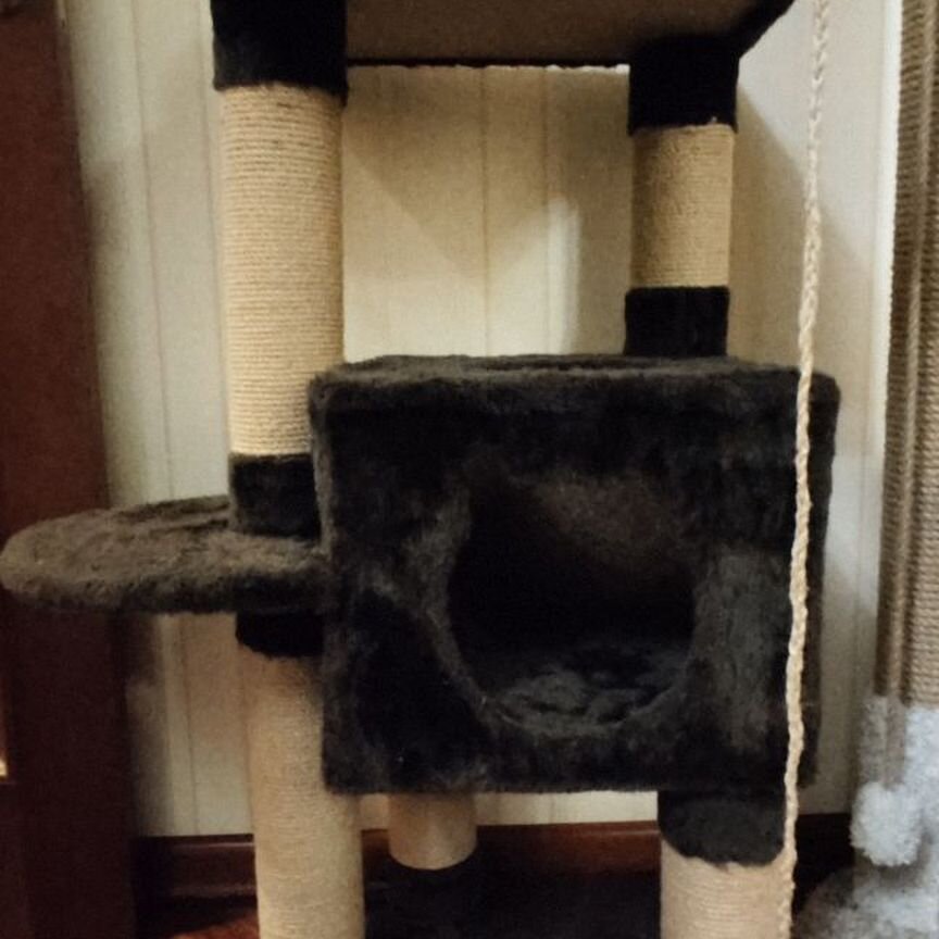 Когтеточка с домиком, 120 см