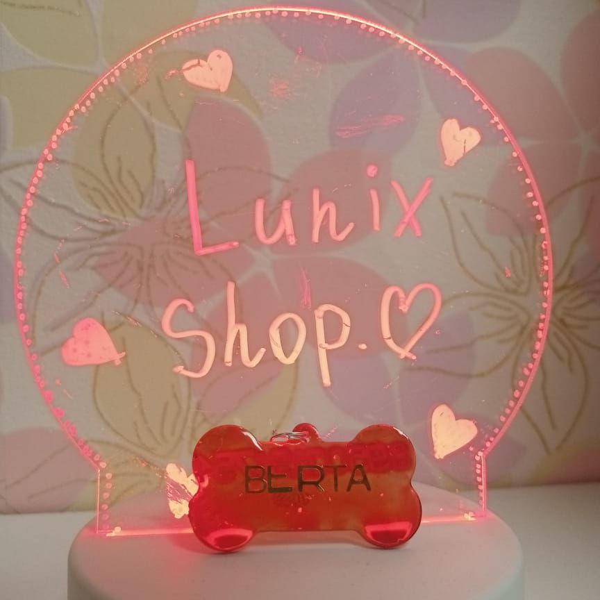 Адресник для собак из эпоксидной смолы