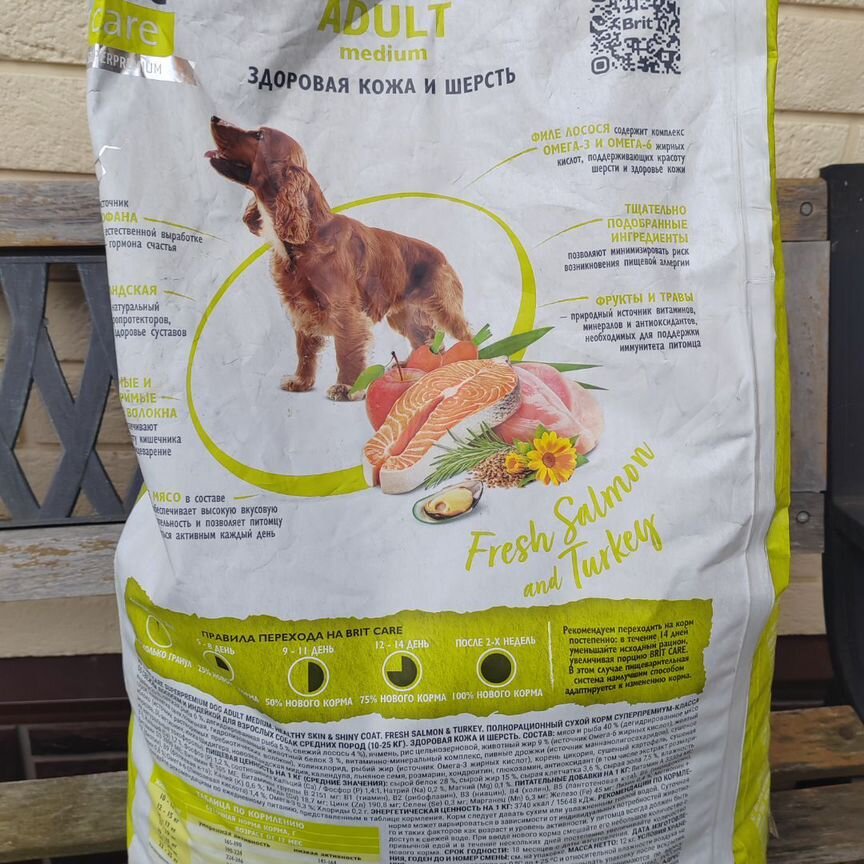 Корм для собак brit superpremium