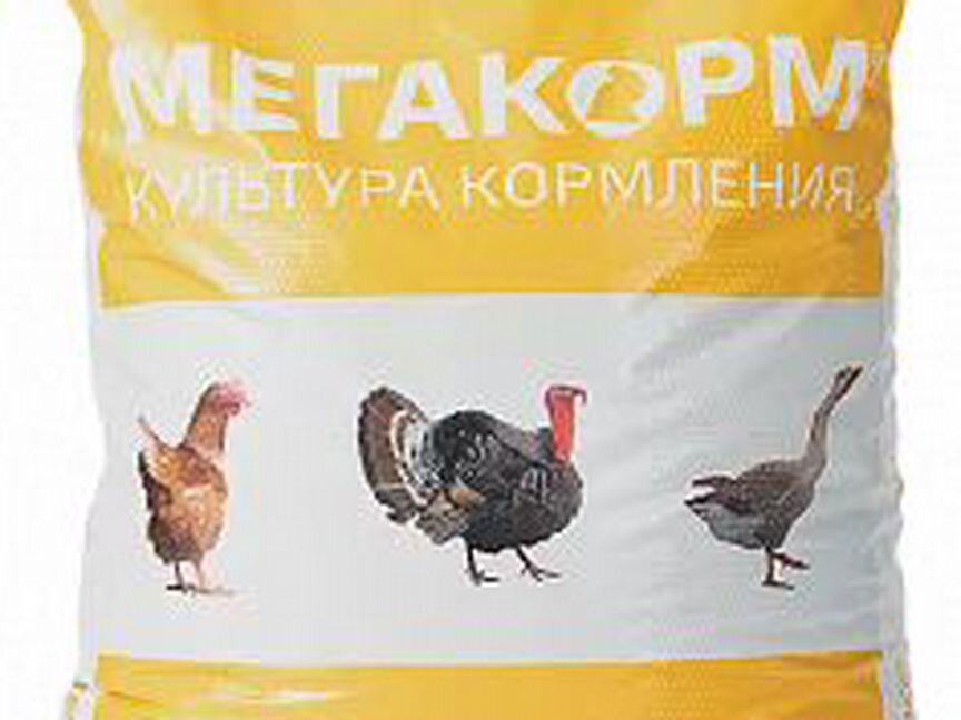 Комбикорм пк12-1 Рост 6-13 нед (Мегамикс), 25кг