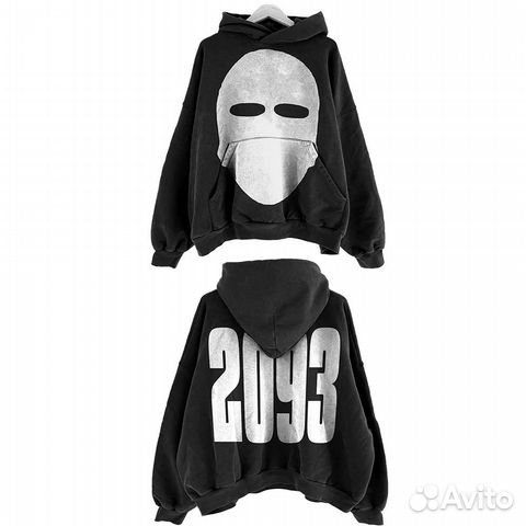 Мерч Yeat 2093 mask hoodie black купить в Москве | Личные вещи | Авито