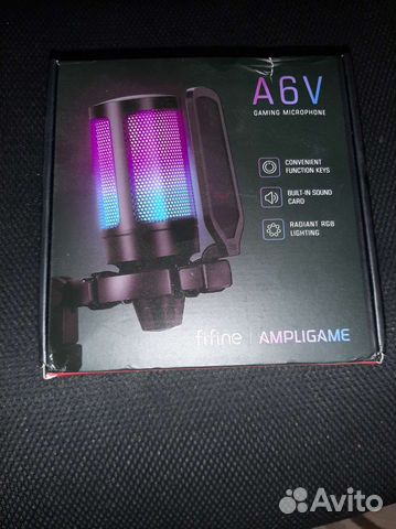 Микрофон Fifine apligame A6V новый купить в Москве | Электроника | Авито