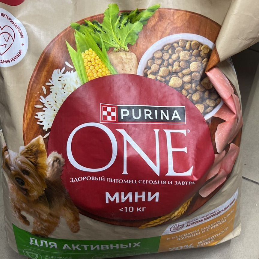 Корм для собак purina ONE мини 10 кг
