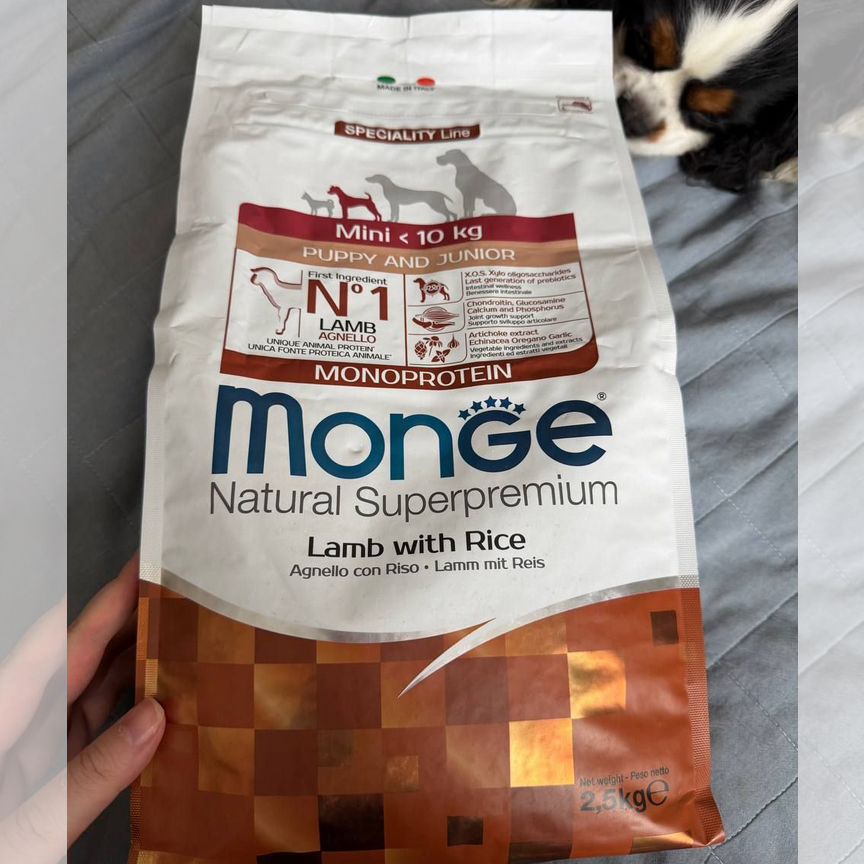 Корм для собак Monge Ягнёнок с Рисом