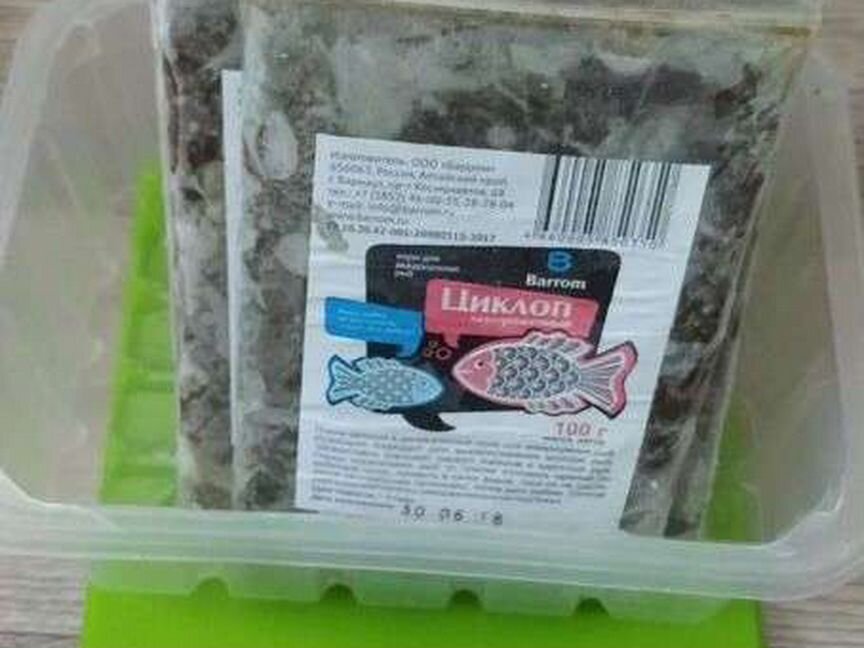 Замороженные корма для рыб