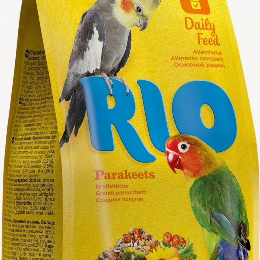 Корм Rio для средних попугаев