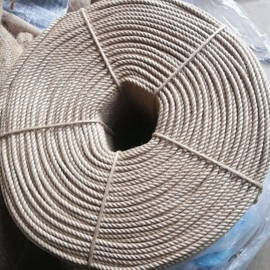 Джутовый канат 4мм, 6мм, 8мм