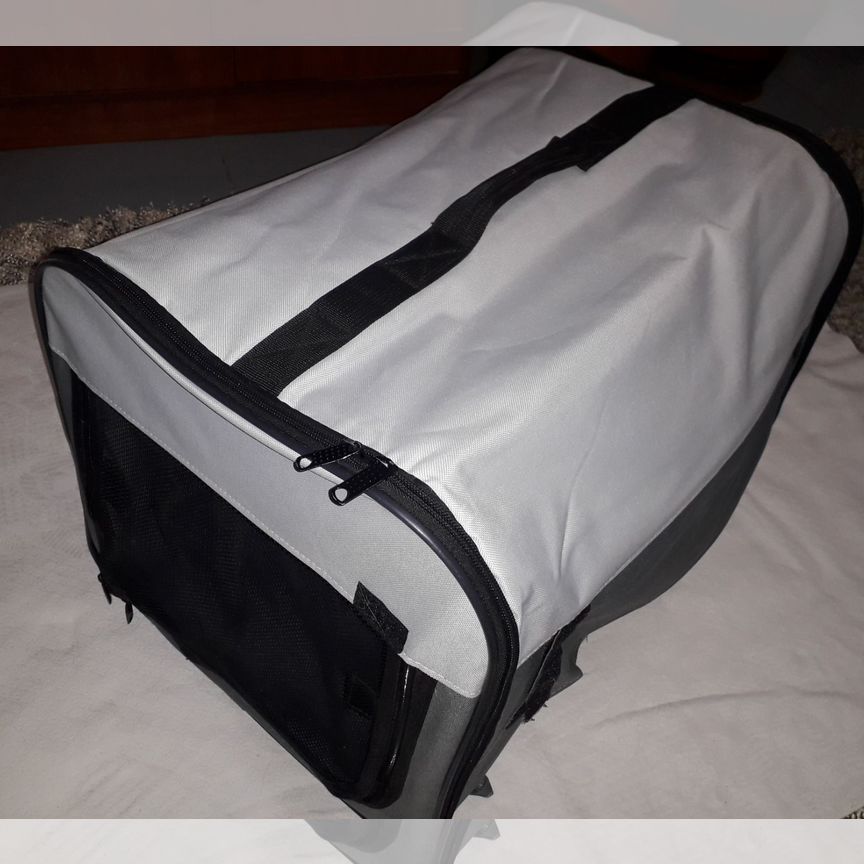 Переноска для собак большая складная с чехлом