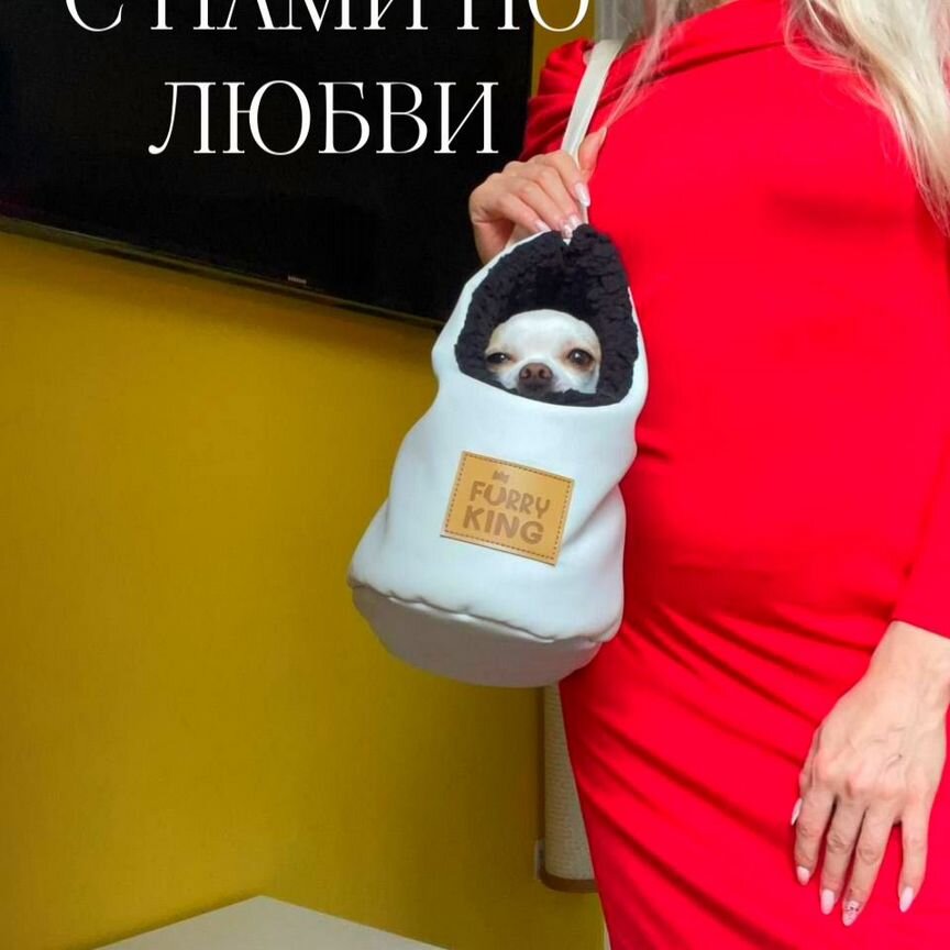 Сумка переноска для мелких собак
