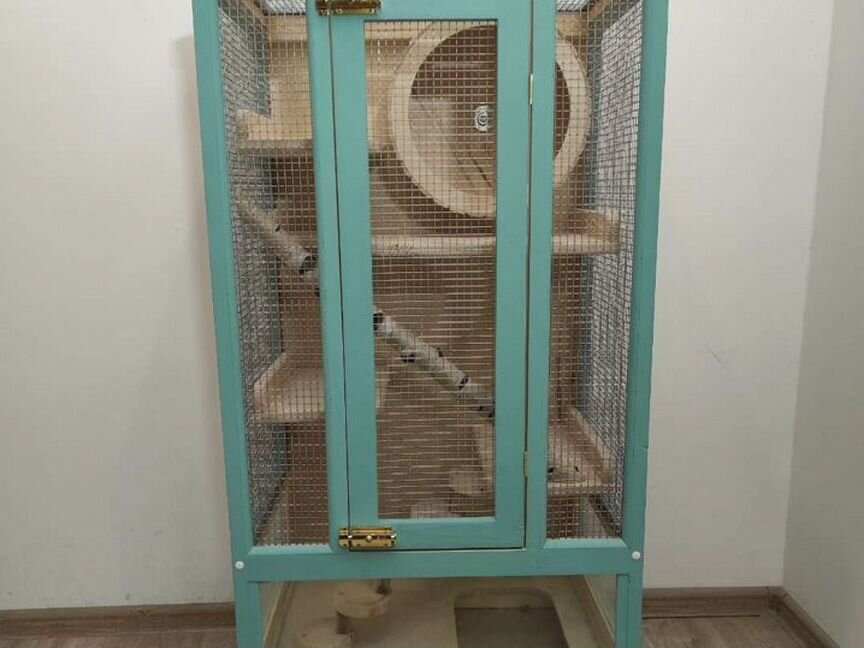 Клетка-витрина для опоссума, белки, дегу, ласки