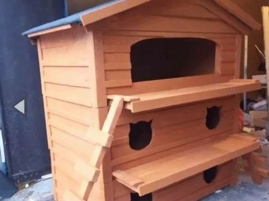 Домики для кошек уличный