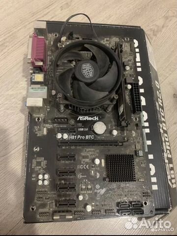 Asrock h81 PRO btc R2.0+процессор+оперативка+кулер купить в Красноярске ...
