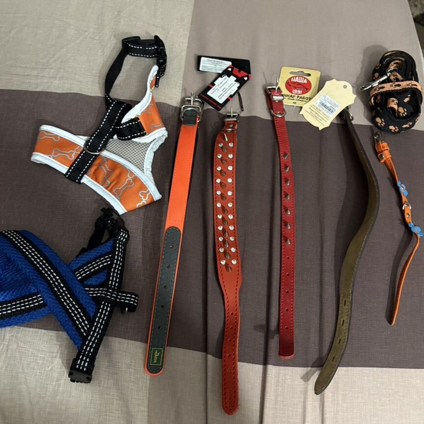Ошейники и поводки для собак