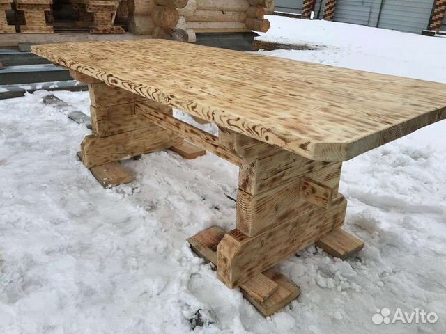 Стол деревянный для дачи купить в Москве Товары для дома и дачи Авито