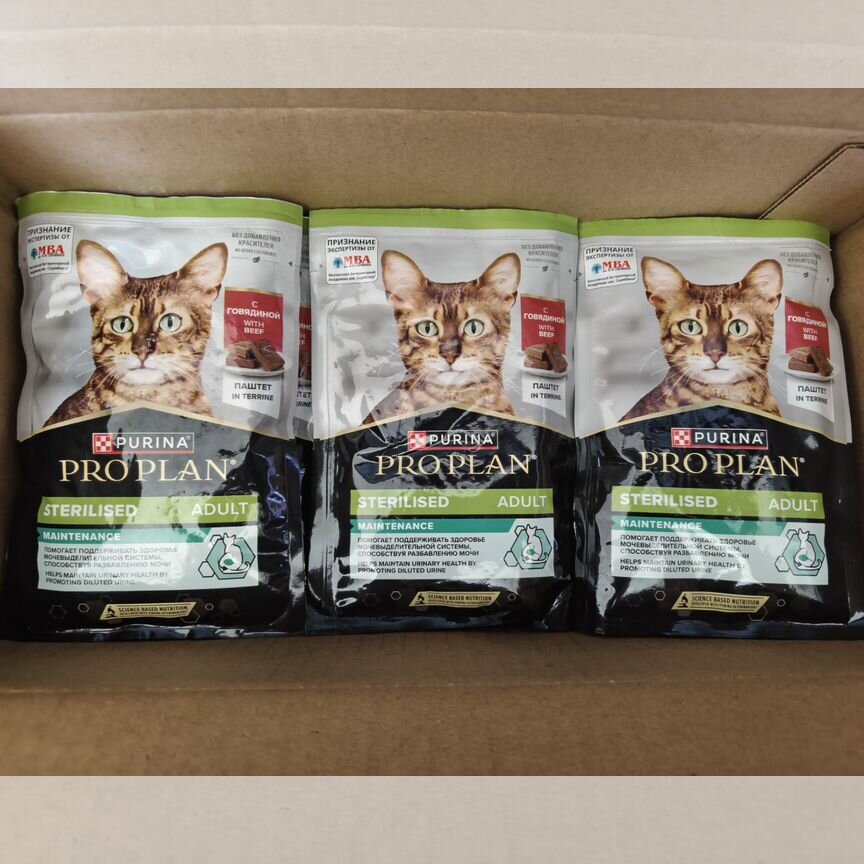 Корм для кошек purina pro plan паштет
