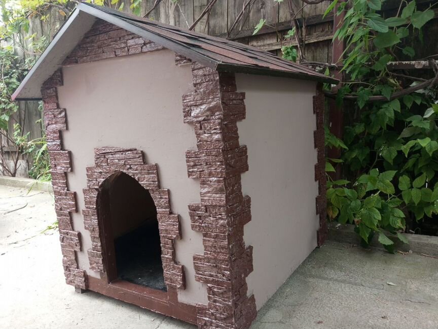 Будка для собаки утепленная, деревяннвя