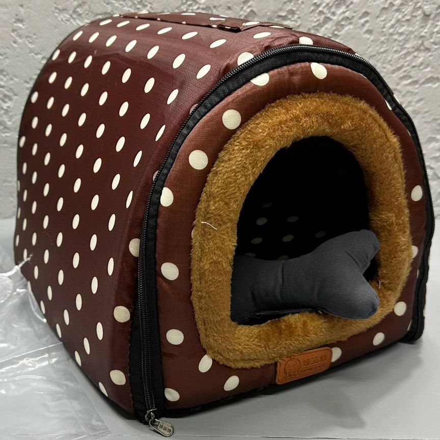 Домик лежанка для животных мягкие стенки Новый