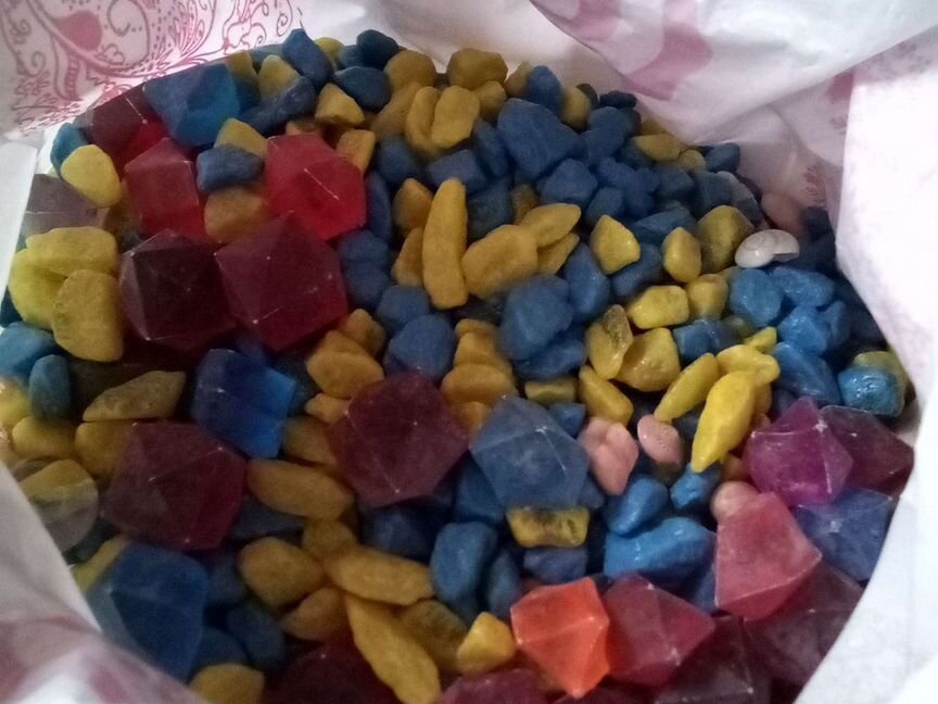 Галька,растения,сачок,ракушки в аквариум