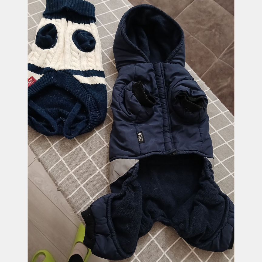 Комбинезон на маленькую собачку и джемпер