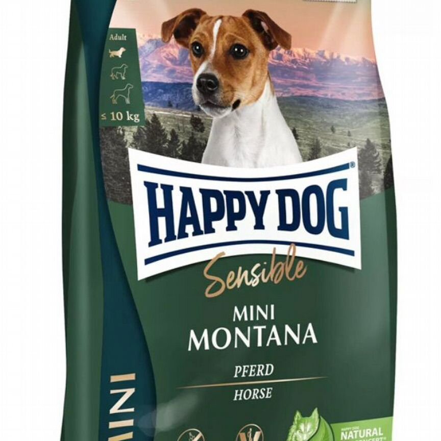 Сухой корм для мелких пород happy DOG montana