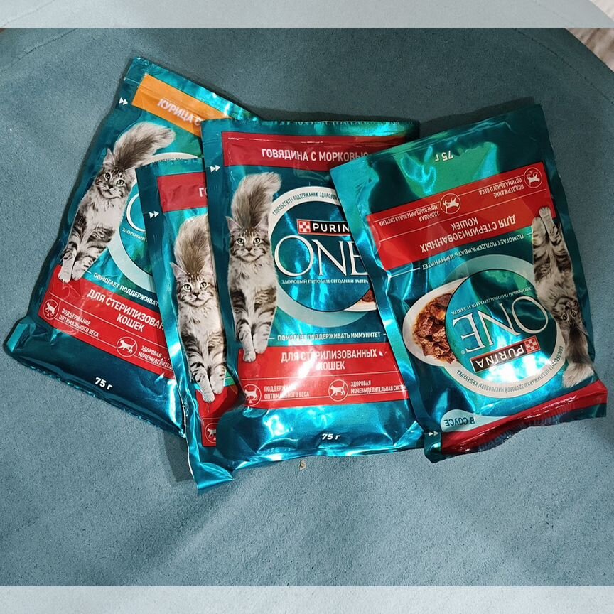Влажный корм для кошек purina one