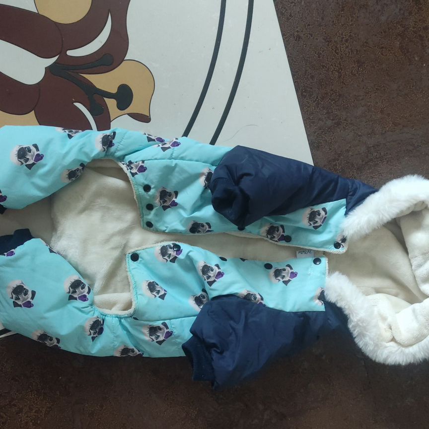 Зимний комбинезон для средней собаки