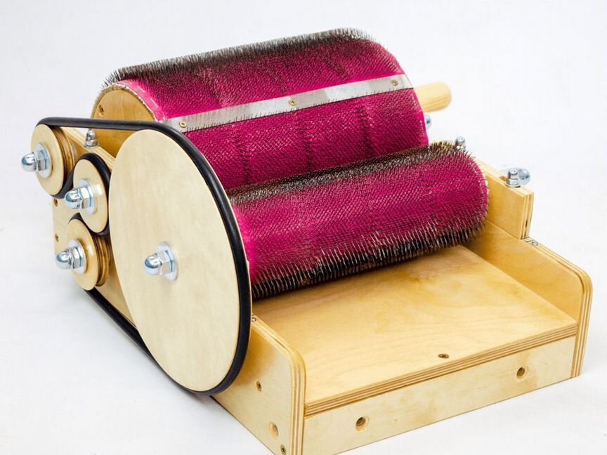 Кардер для шерсти барабанный