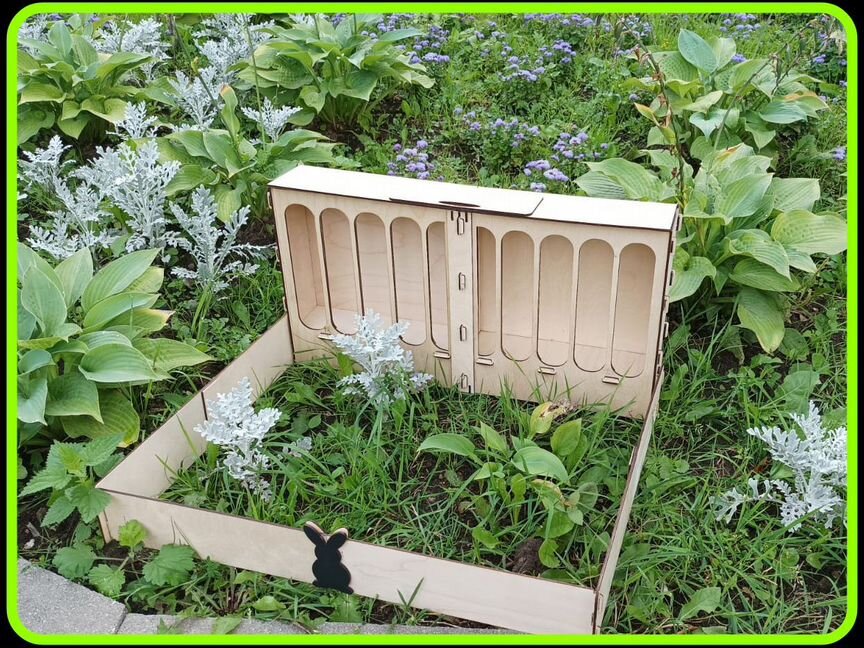 Сенник для кроликов на два лотка