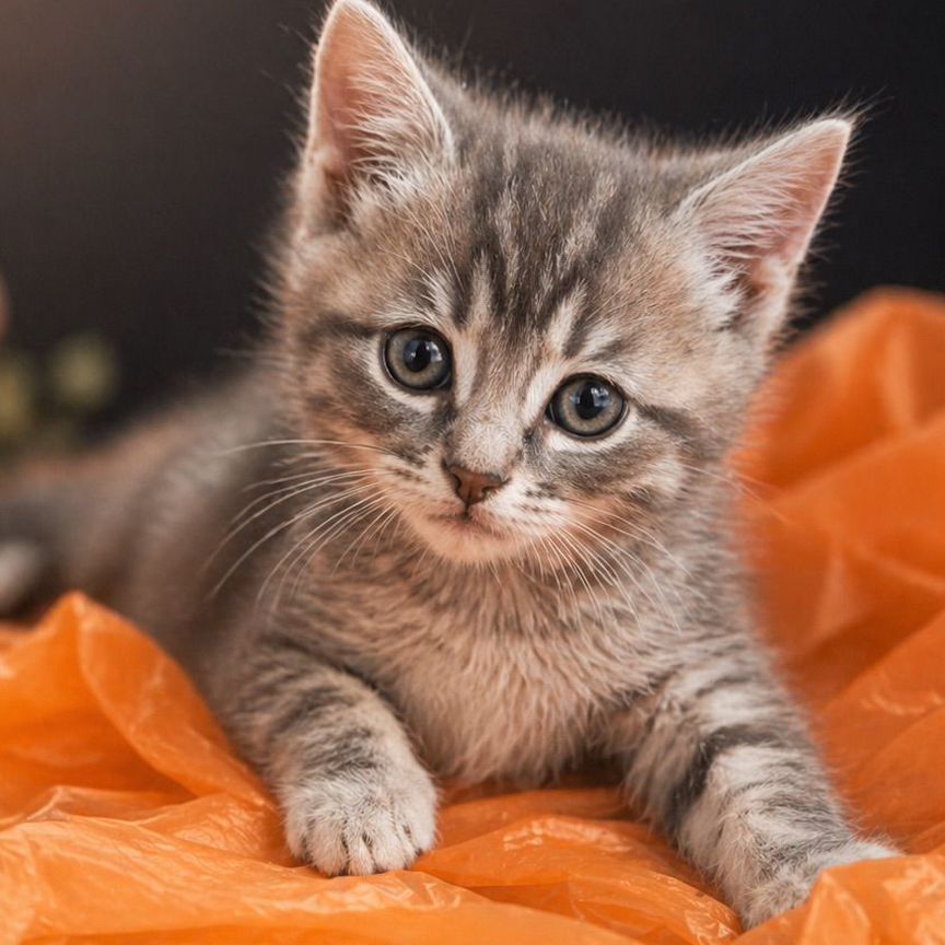 Русский голубой котёнок