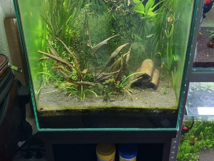 Аквариум с тумбой куб