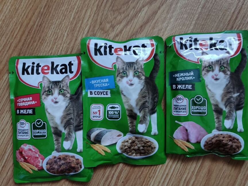 Влажный корм для кошек kitekat