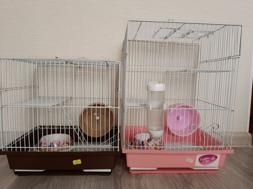 Большая и маленькая клетки для хомяков