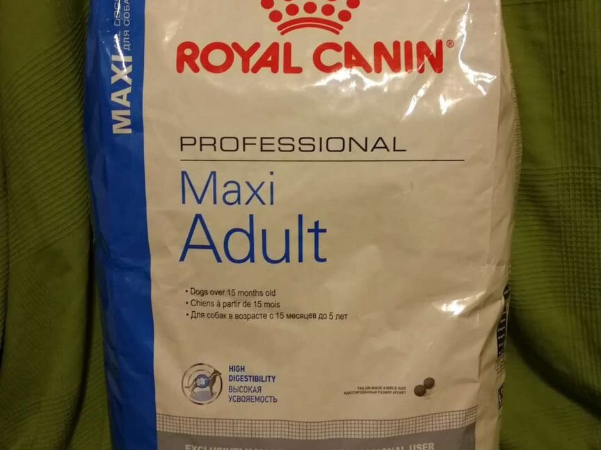 Maxi adult 20 кг макси адулт роял канин royal cani
