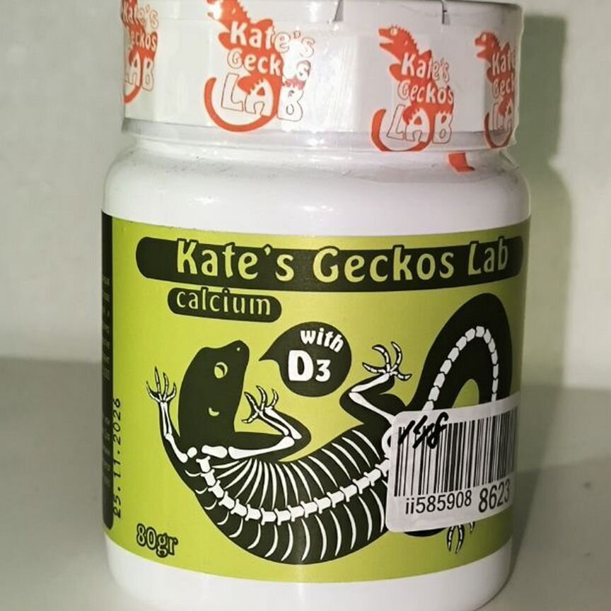 Kate's Geckos lab calcium / кальций для рептилий