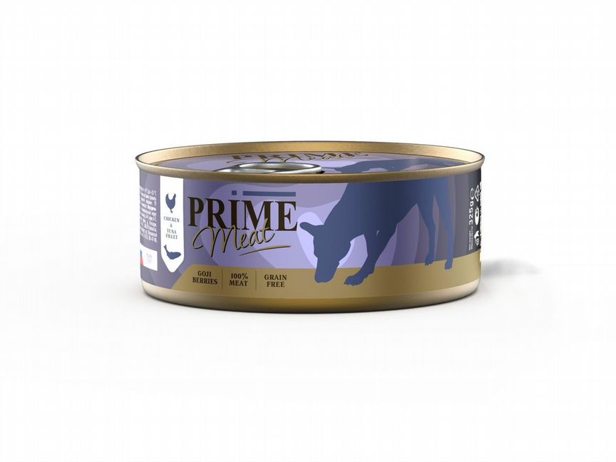 Prime консервы для собак курица с тунцом, филе в ж
