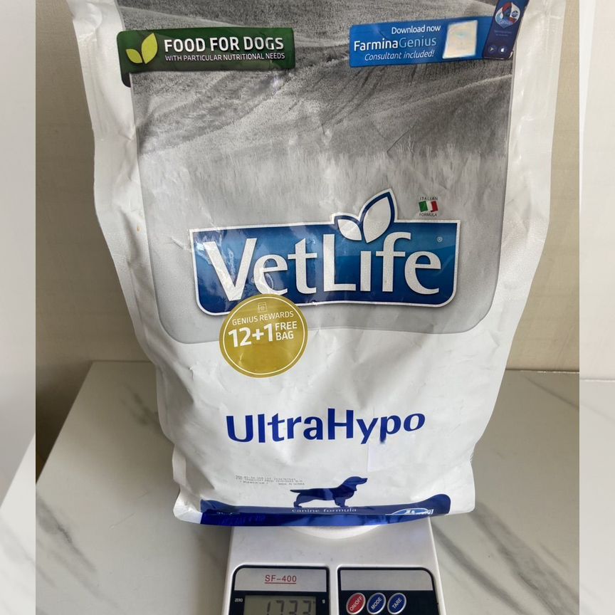 Сухой корм для собак. Farmina Vet Life UltraHypo