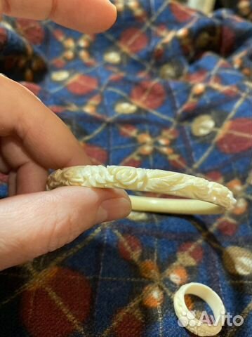 Комплект браслет и кольцо из слоновой кости купить в Москве | Личные ...