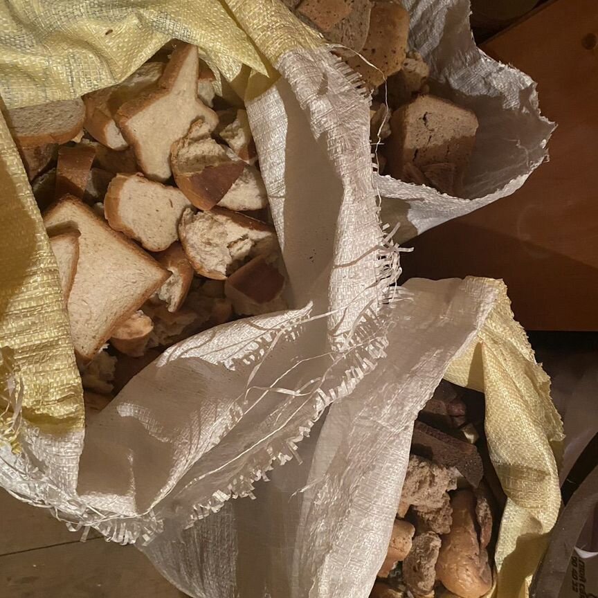 Хлеб сухари для животных