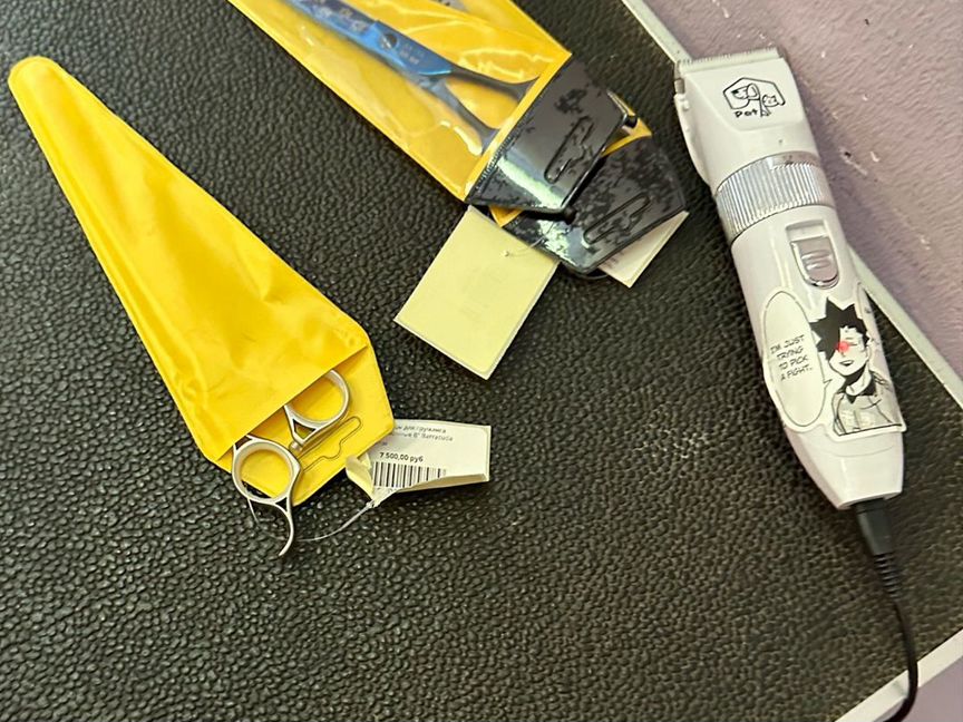 Набор ножницы+триммер для груминга