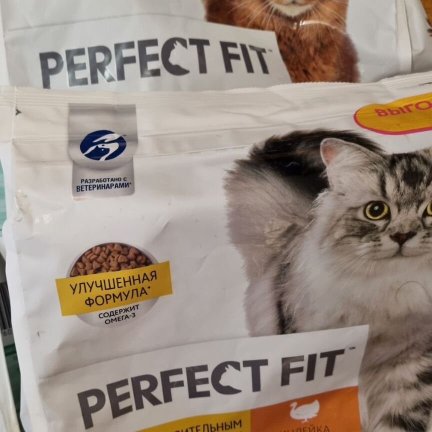 Perfect Fit 1.2 кг сухой корм для кошек
