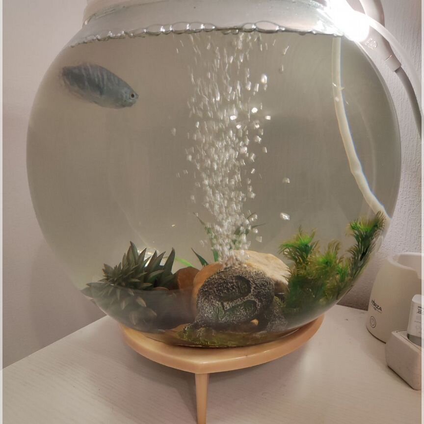 Аквариум круглый 20л СССР