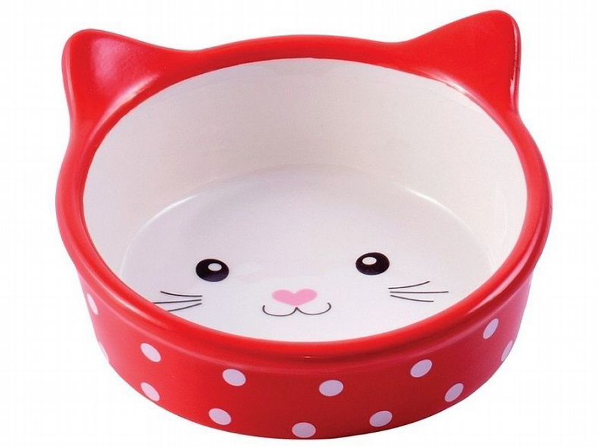 Mr.Kranch миска "Мордочка кошки" керамич