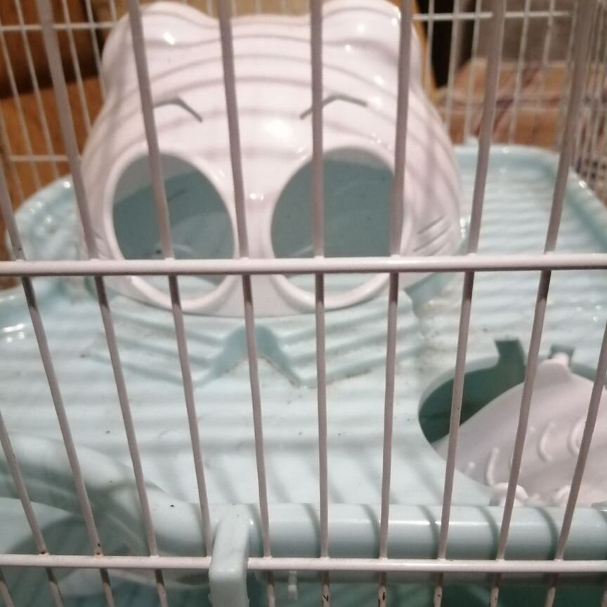 Клетка для хомячка 2Х этажная. будут подарки